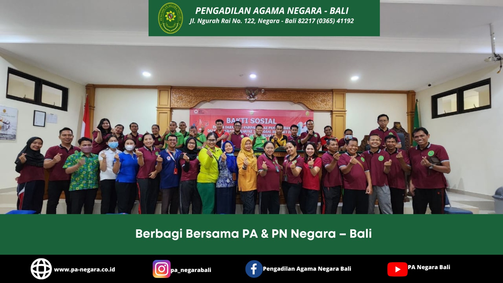 Berbagi Bersama PA & PN Negara – Bali