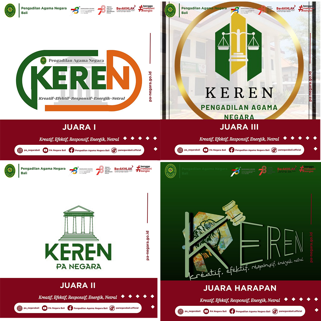 Lomba Desain Logo "KEREN" Pengadilan Agama Negara