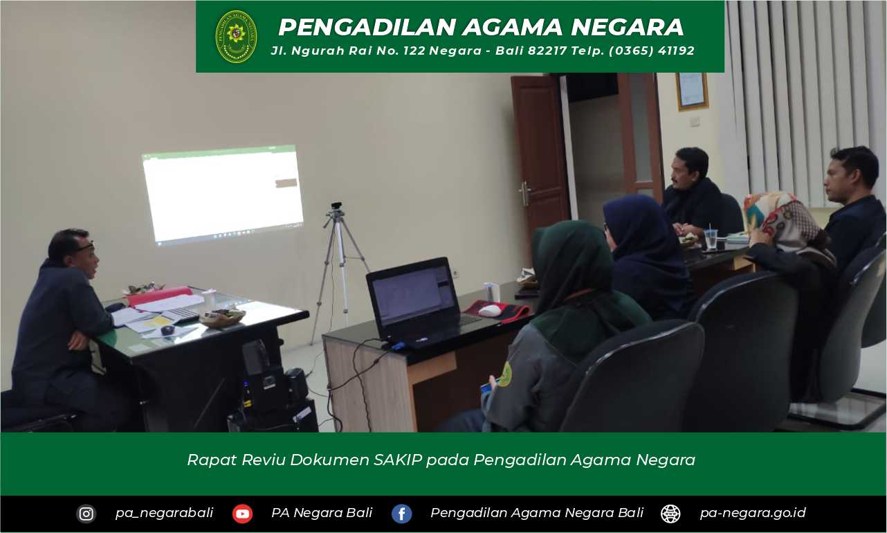 Rapat Reviu Dokumen SAKIP pada Pengadilan Agama Negara